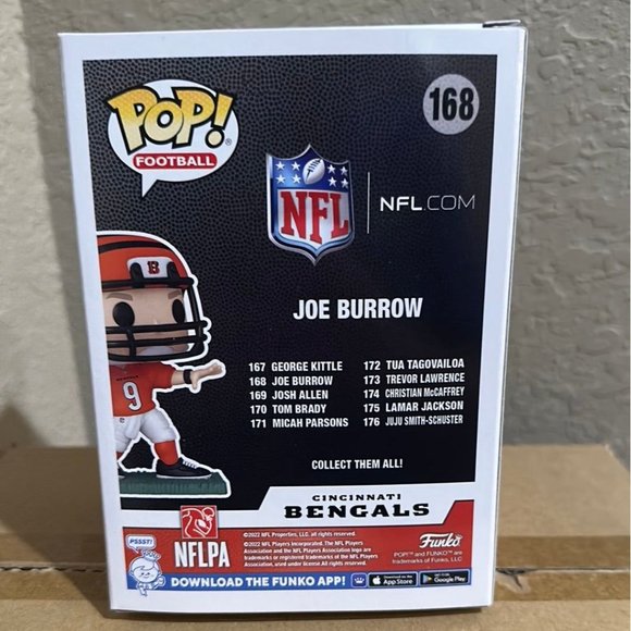 Funko | Toys | Funko Pop Nfl Football Joe Burrow Figure 68 | Poshmark